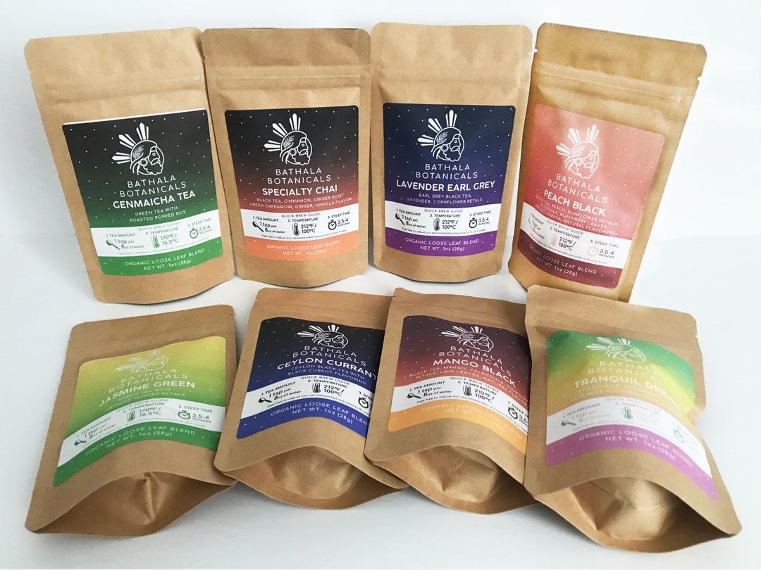 Loose Leaf Flavorful Tea Flight Sampler Pack Bathala - Etsy