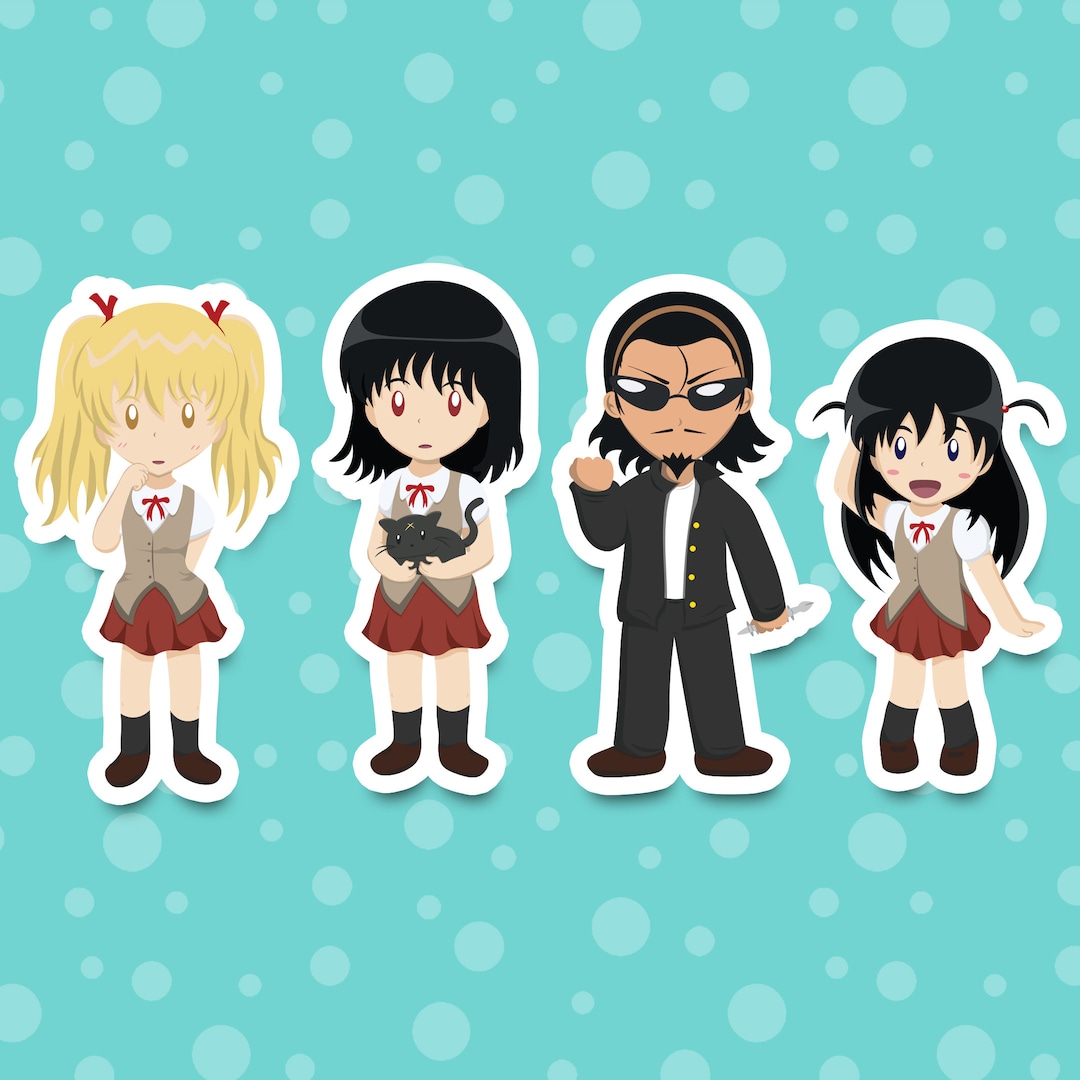 School Rumble Chibi Anime Stickers - Harima Eri Yakumo Tenma | High ...