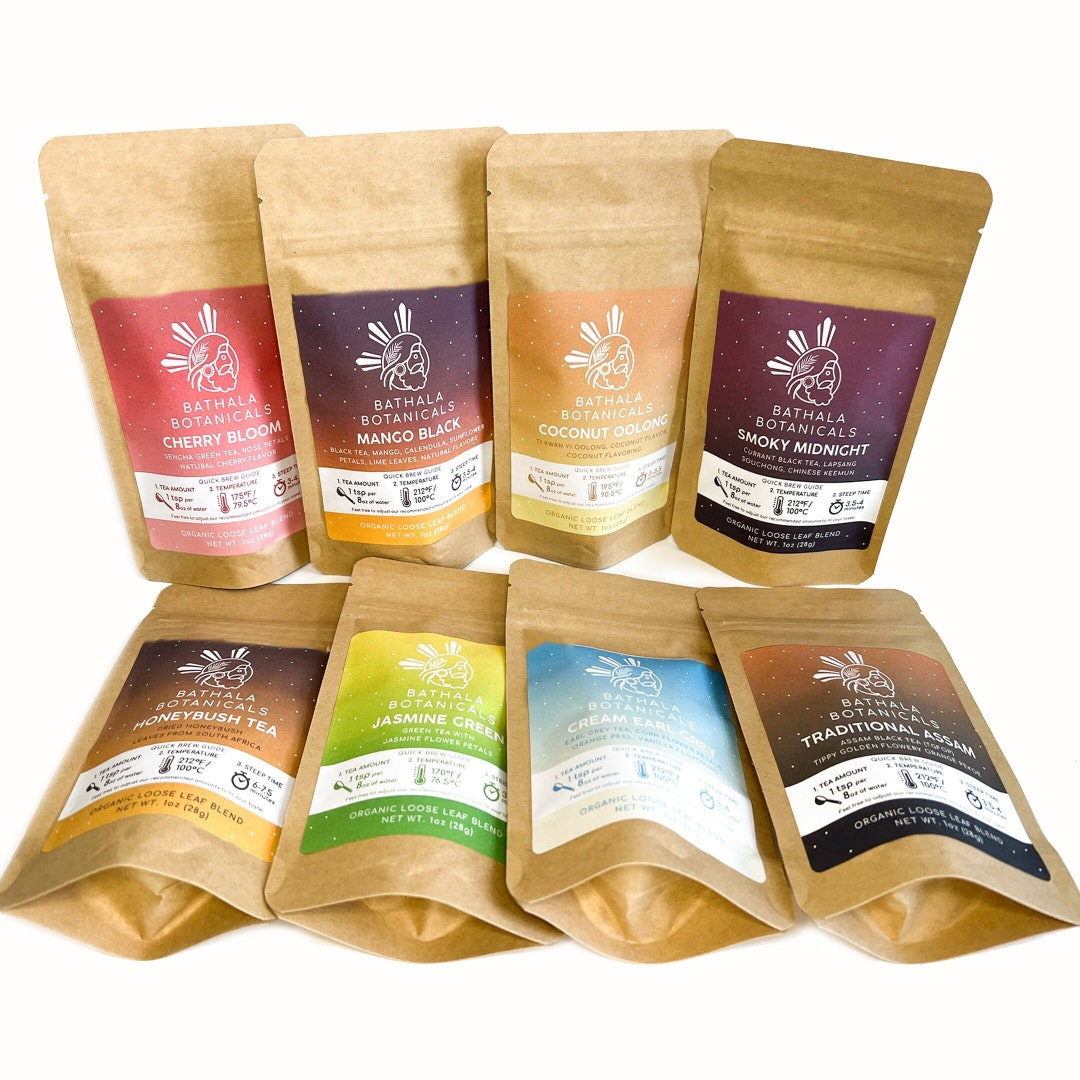Exotic Loose Leaf Tea Sampler: Choose Your Flavors - Tea Gift Set ...