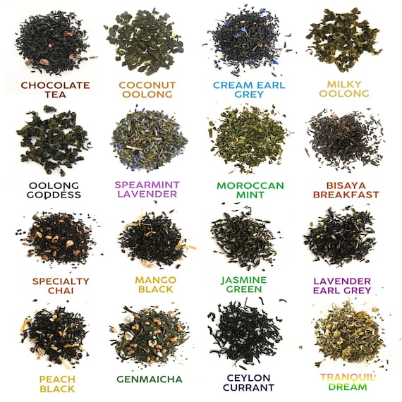 Loose Leaf Mix and Match Custom Made Tea Sampler Pack Bathala - Etsy