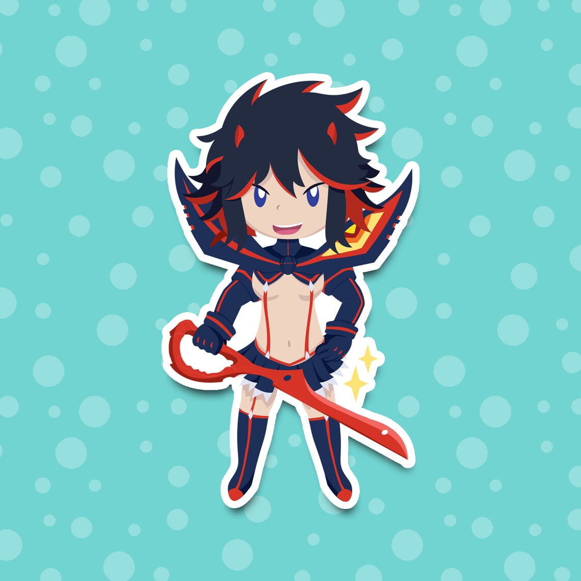 Kill La Kill Chibi Anime Stickers - Ryuko, Mako & Satsuki | High ...