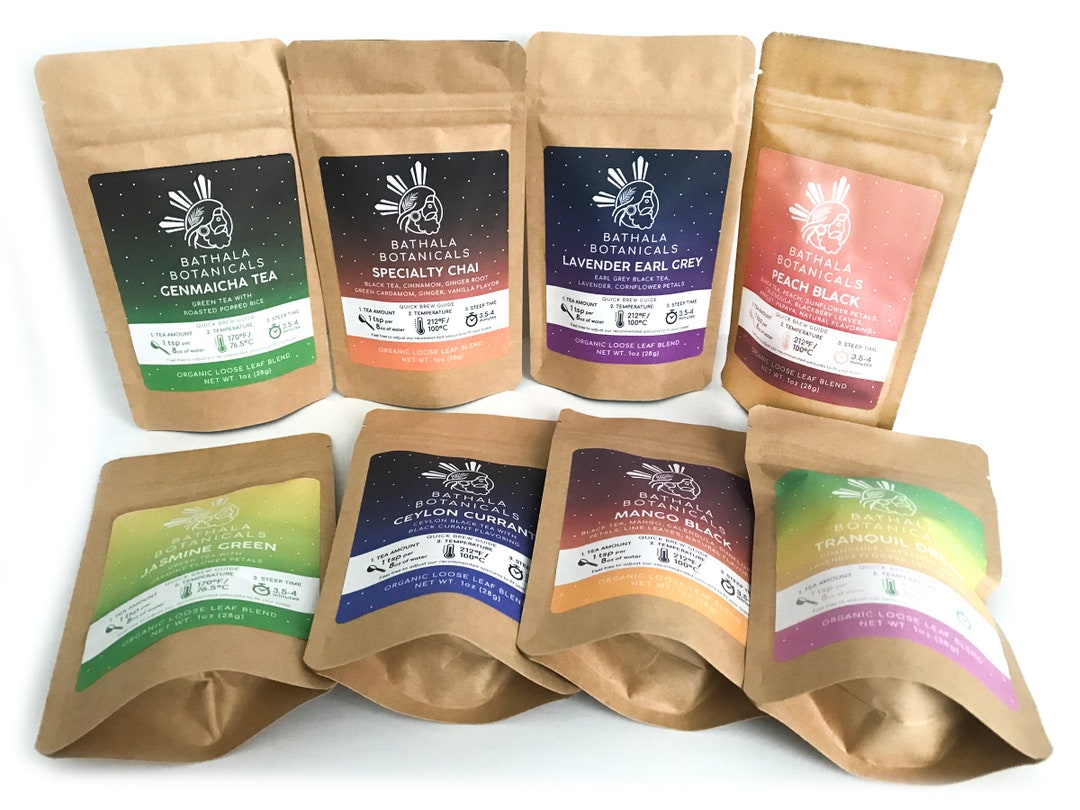 Loose Leaf Flavorful Tea Flight Sampler Pack Bathala - Etsy
