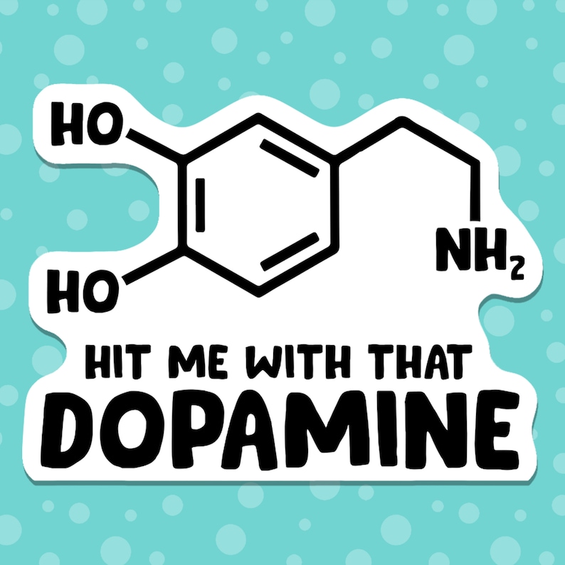 Chemical Hormone Stickers Dopamine Serotonin Oxytocin High - Etsy