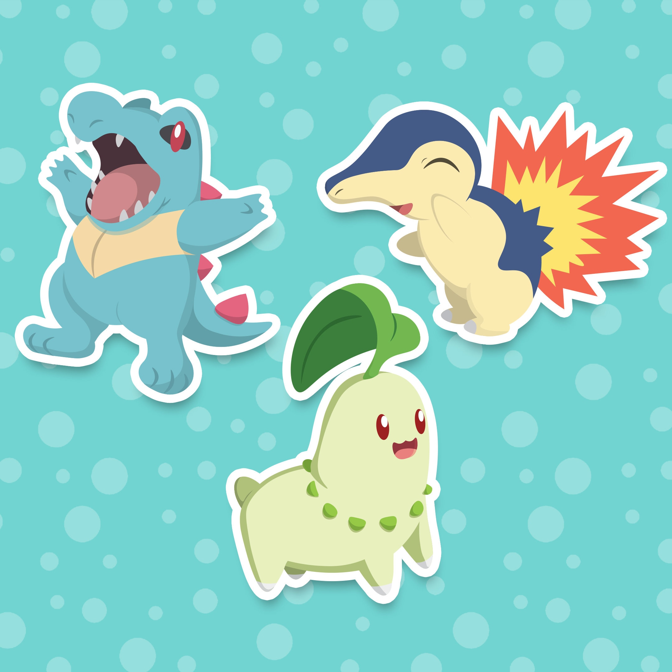 Pokemon Johto Starters