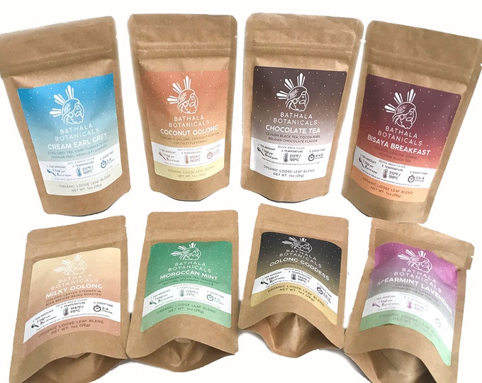 Loose Leaf Tea Samples in Test Tubes With Cork Top Variety of Flavors ...