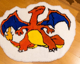 Pikachu Charizard Custom Handmade Rug - Etsy
