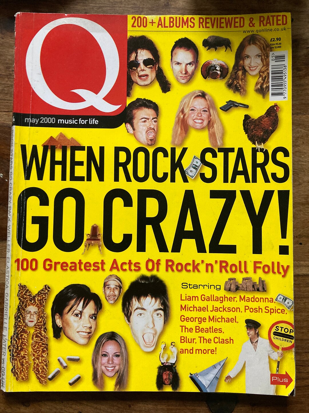 Vintage Q Magazine May 2000: Rockstars Go Crazy, Liam Gallagher - Etsy