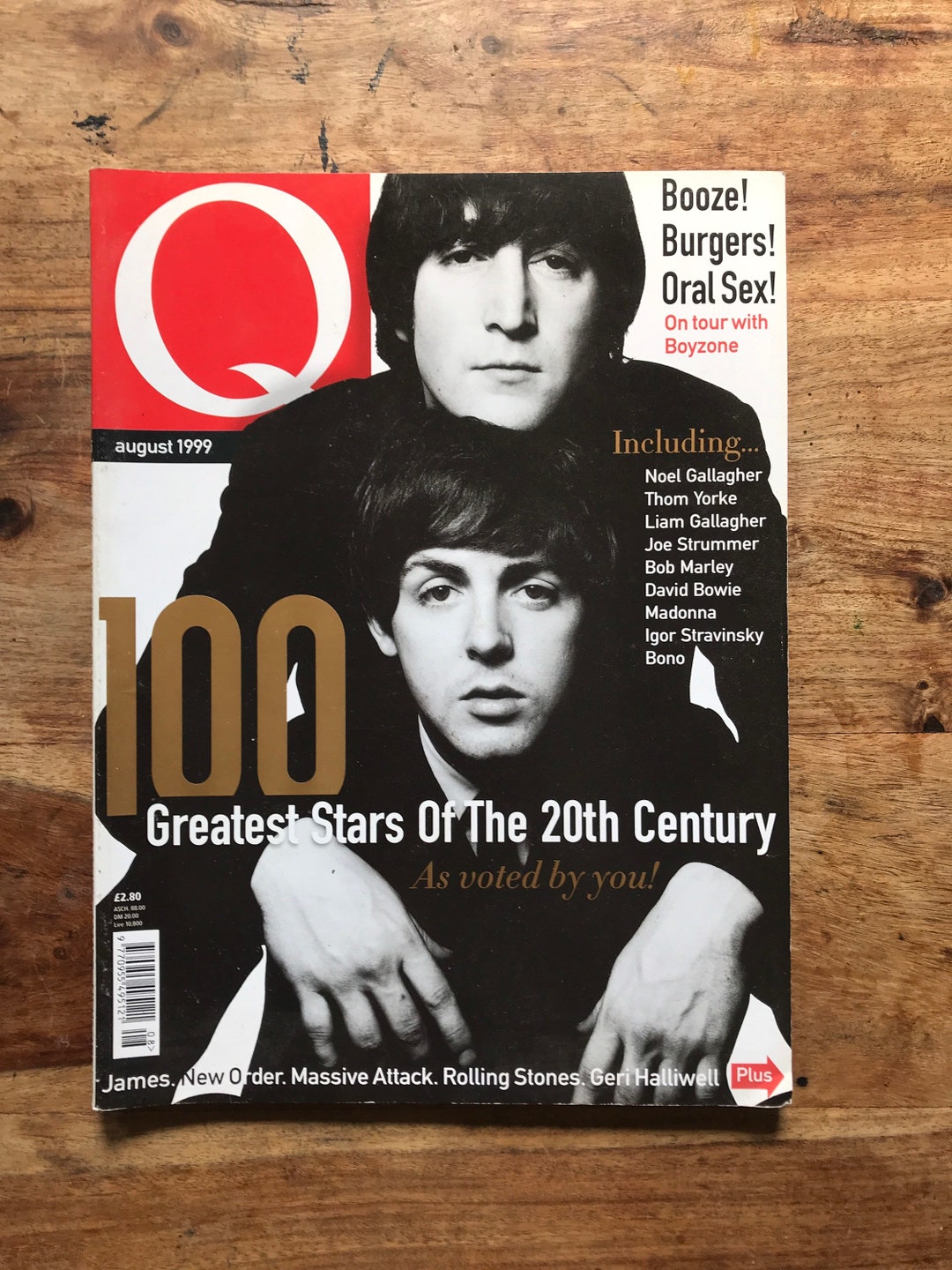 Vintage Q Music Magazine Aug 1999 Issue 155 - Noel Gallagher, Thom ...