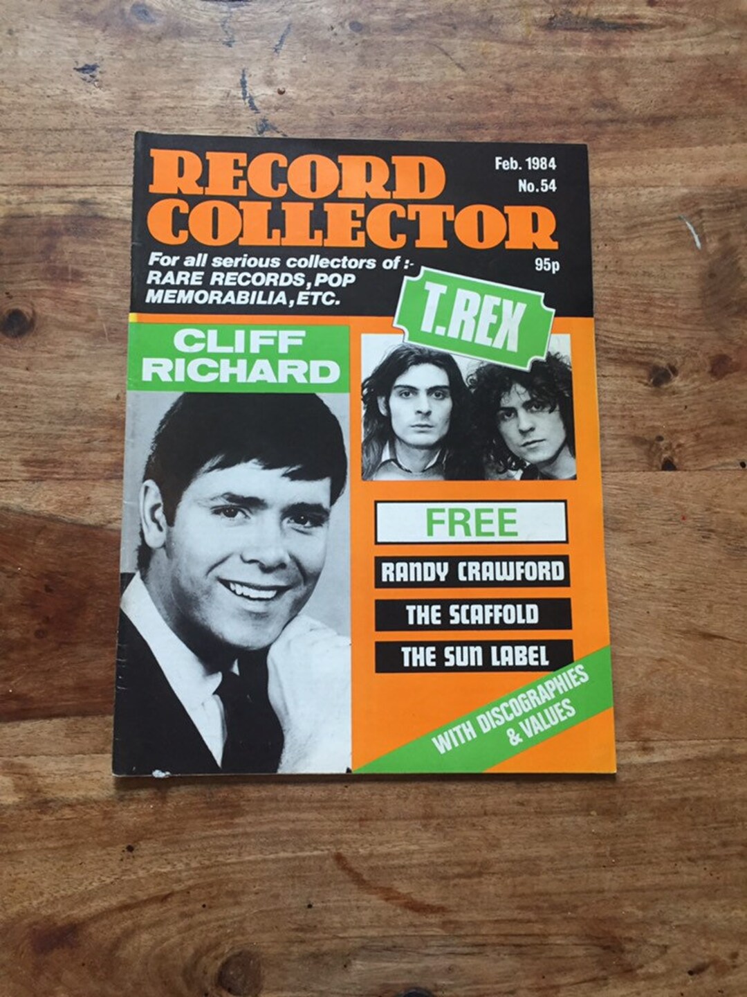 Vintage Record Collector Magazine Feb 1984 - Cliff Richard, T-rex ...