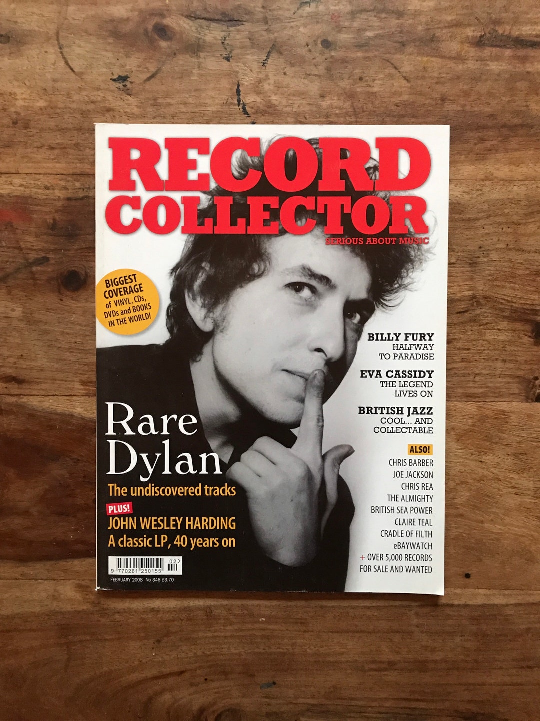 Vintage Record Collector Magazine #346 Feb 2008 - Rare Bob Dylan, Billy ...