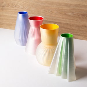 Prismatic Waterproof Vase - Primary Color - 3D Printed in France - Etsy