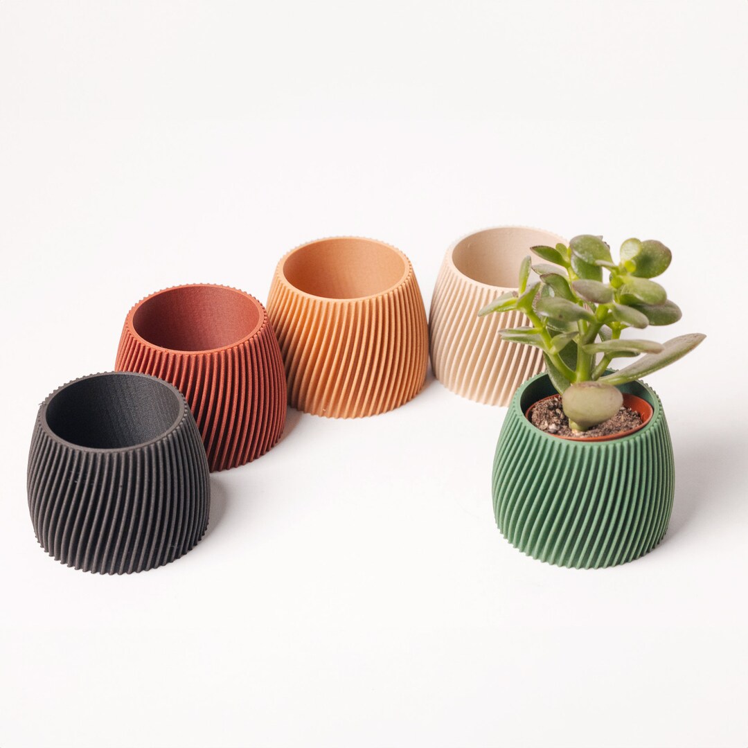 Hypnotic Planter - Eco Friendly Wood Based 3D Printed - Gift Idea ...