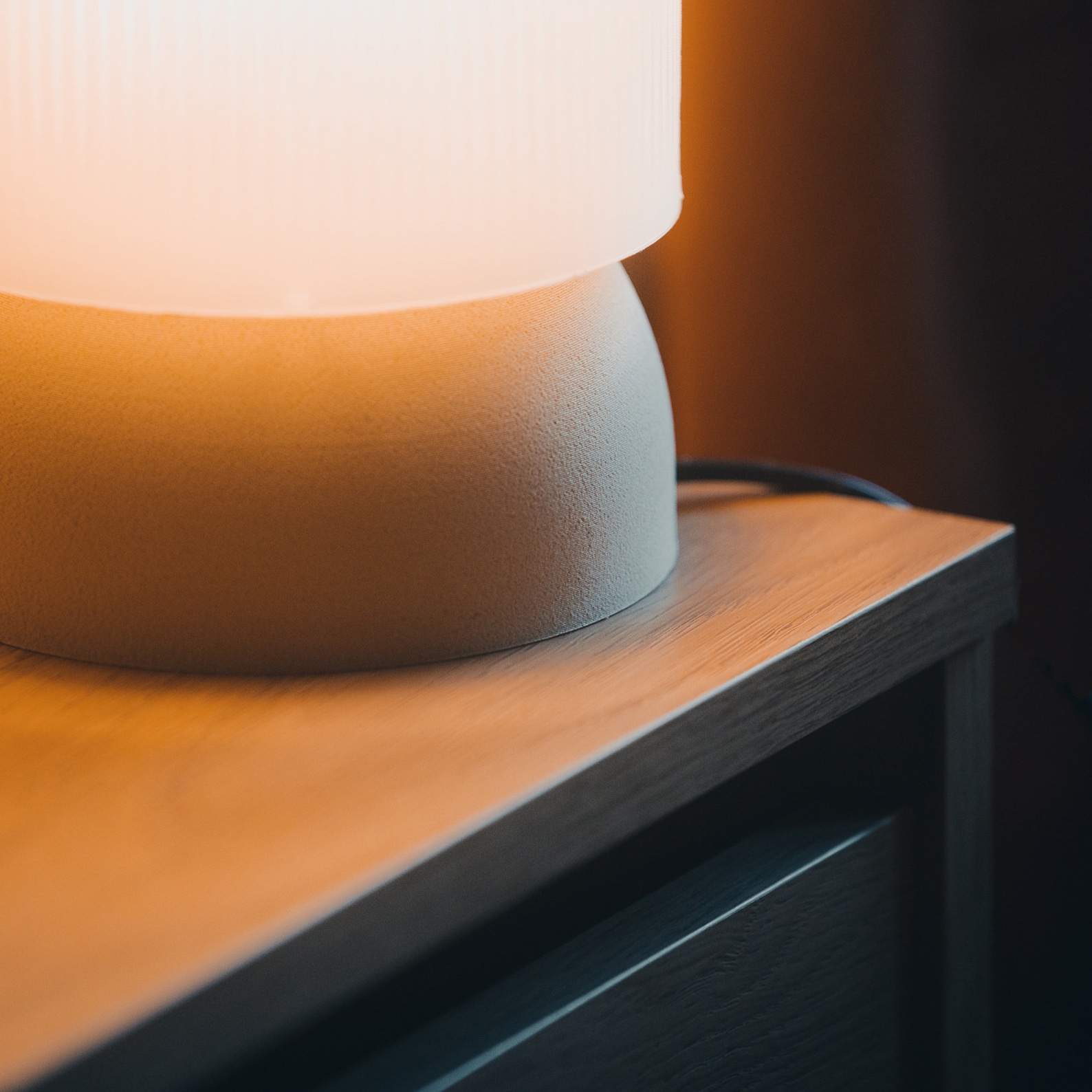 LUX TUBUS Modern and Warm Table Lamp 3D Printed Made in - Etsy