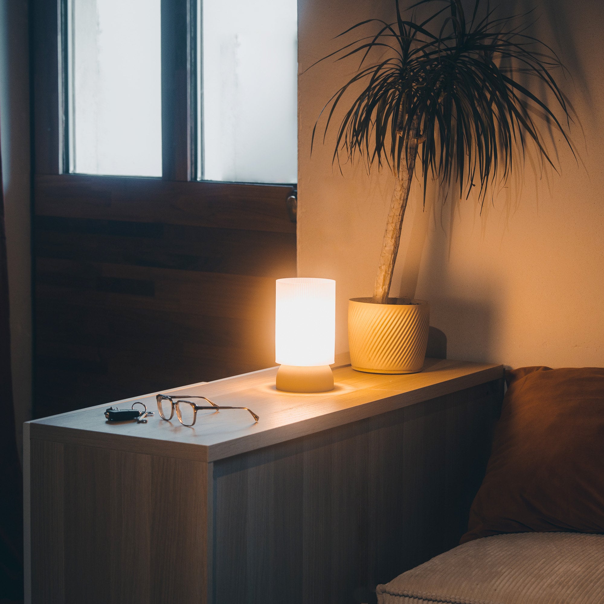 LUX TUBUS Modern and Warm Table Lamp 3D Printed Made in - Etsy