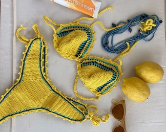 Lemon Bathing Suit - Etsy