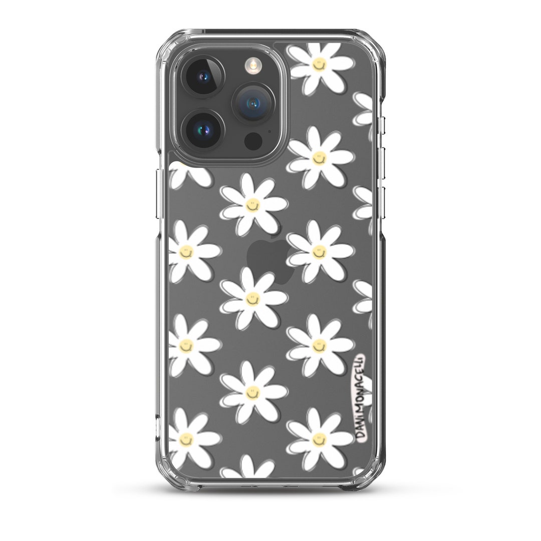 Flower iPhone 15 Case Clear / Cute Flower iPhone Case / Gifts for ...
