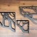 Metal Shelf Brackets, Tree Branch Brackets, Farmhouse Shelf Bracket ...