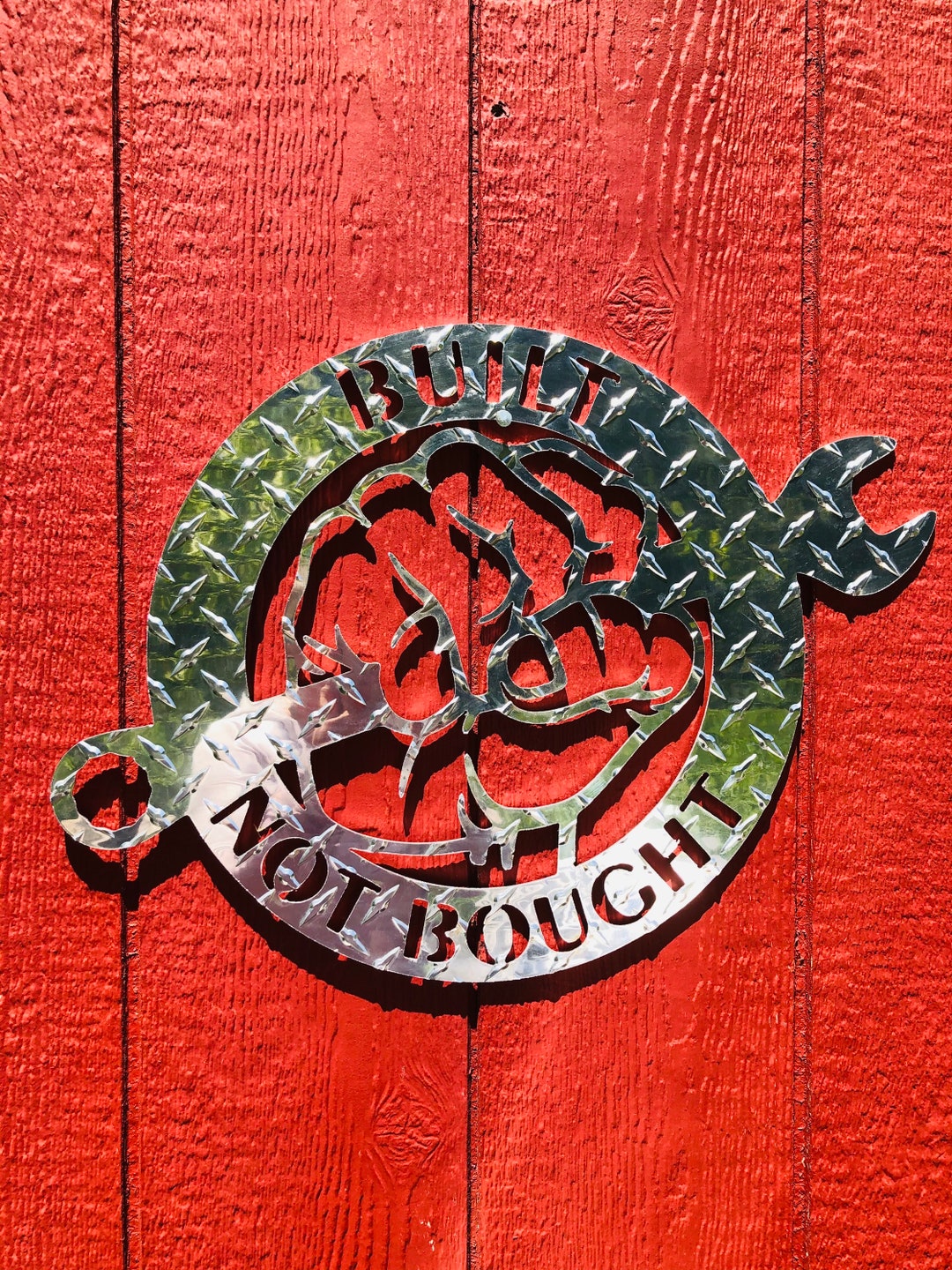 Built Not Bought, Fathers Day Gifts, Metal Sign Decor, Man Cave Decor ...