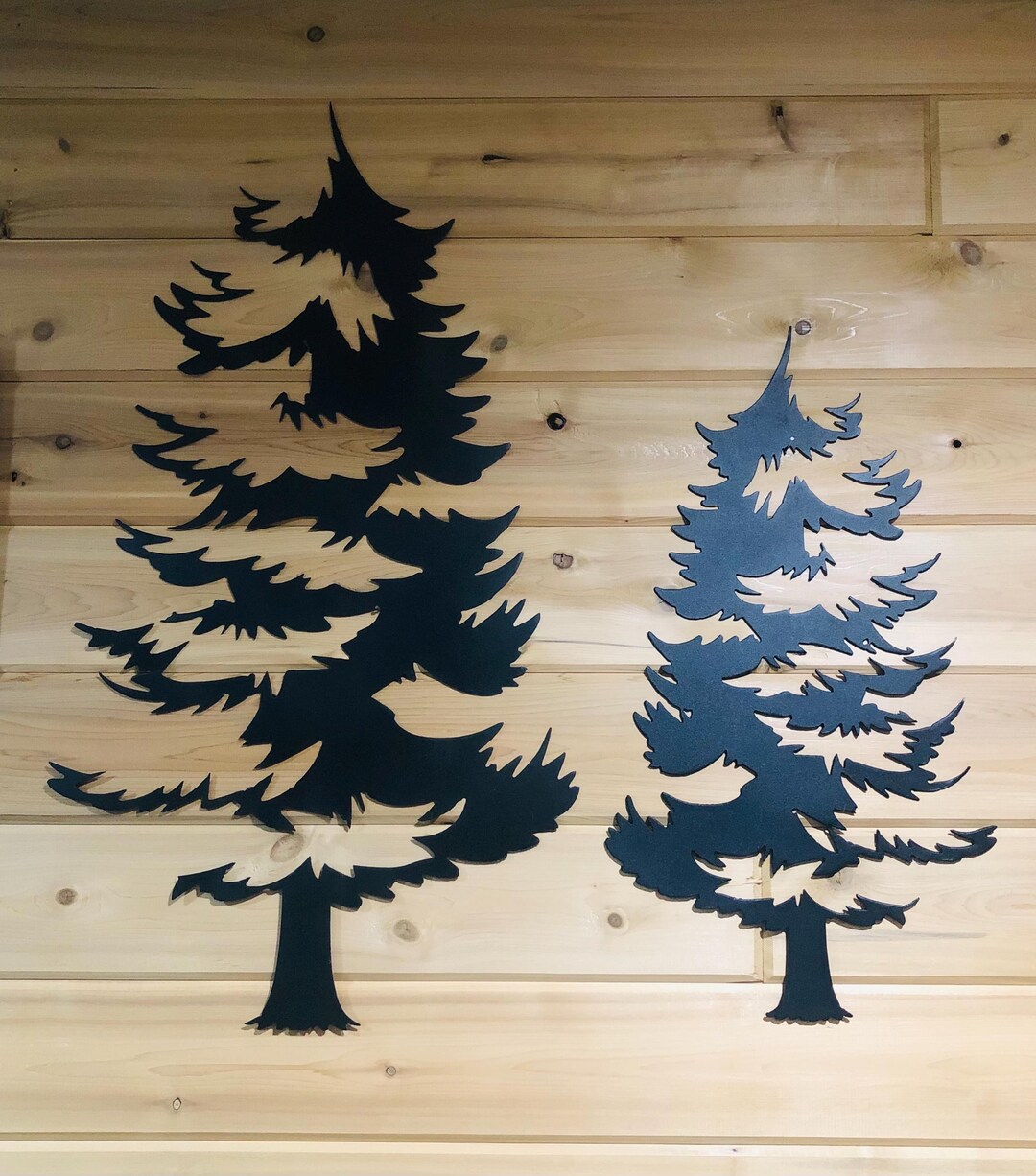 Metal Pine Tree, Rustic Decor - Etsy
