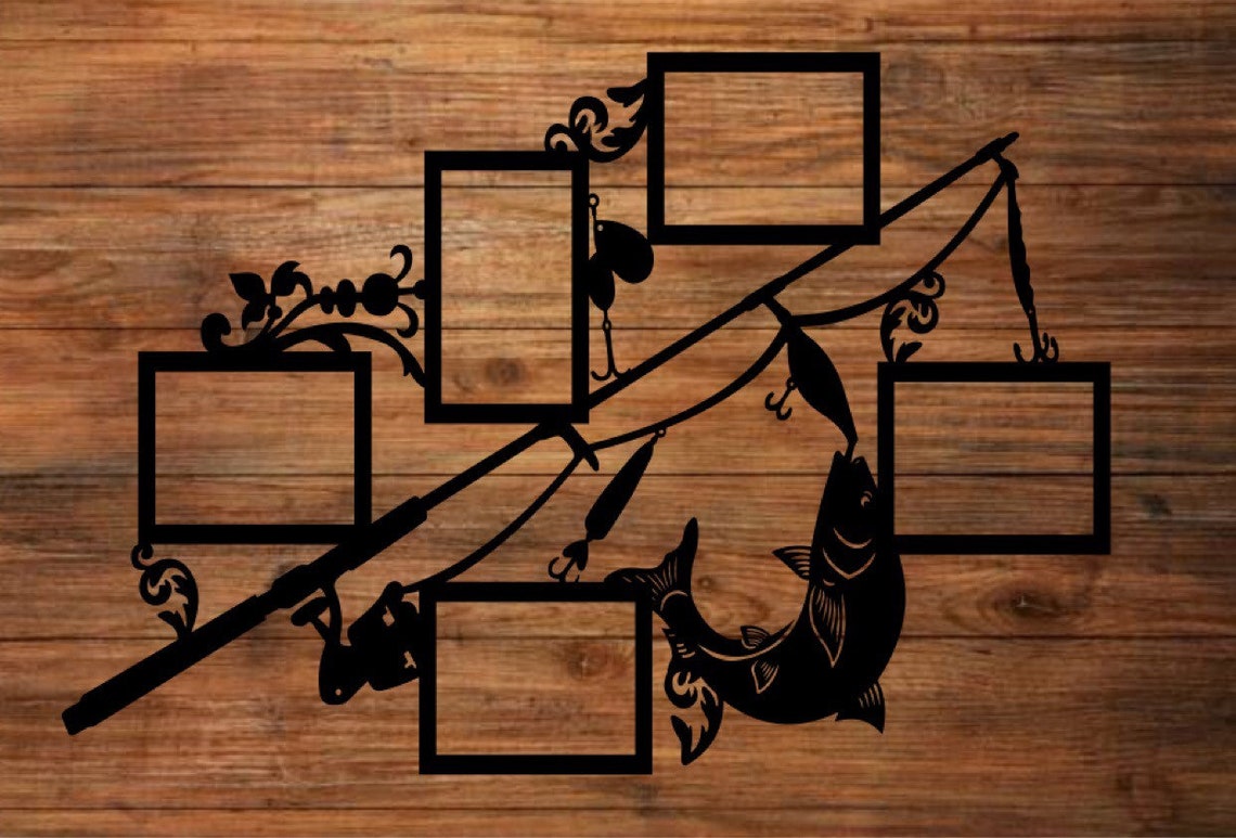 Fishing Picture Frame Collage Frame Memory Frame Picture - Etsy