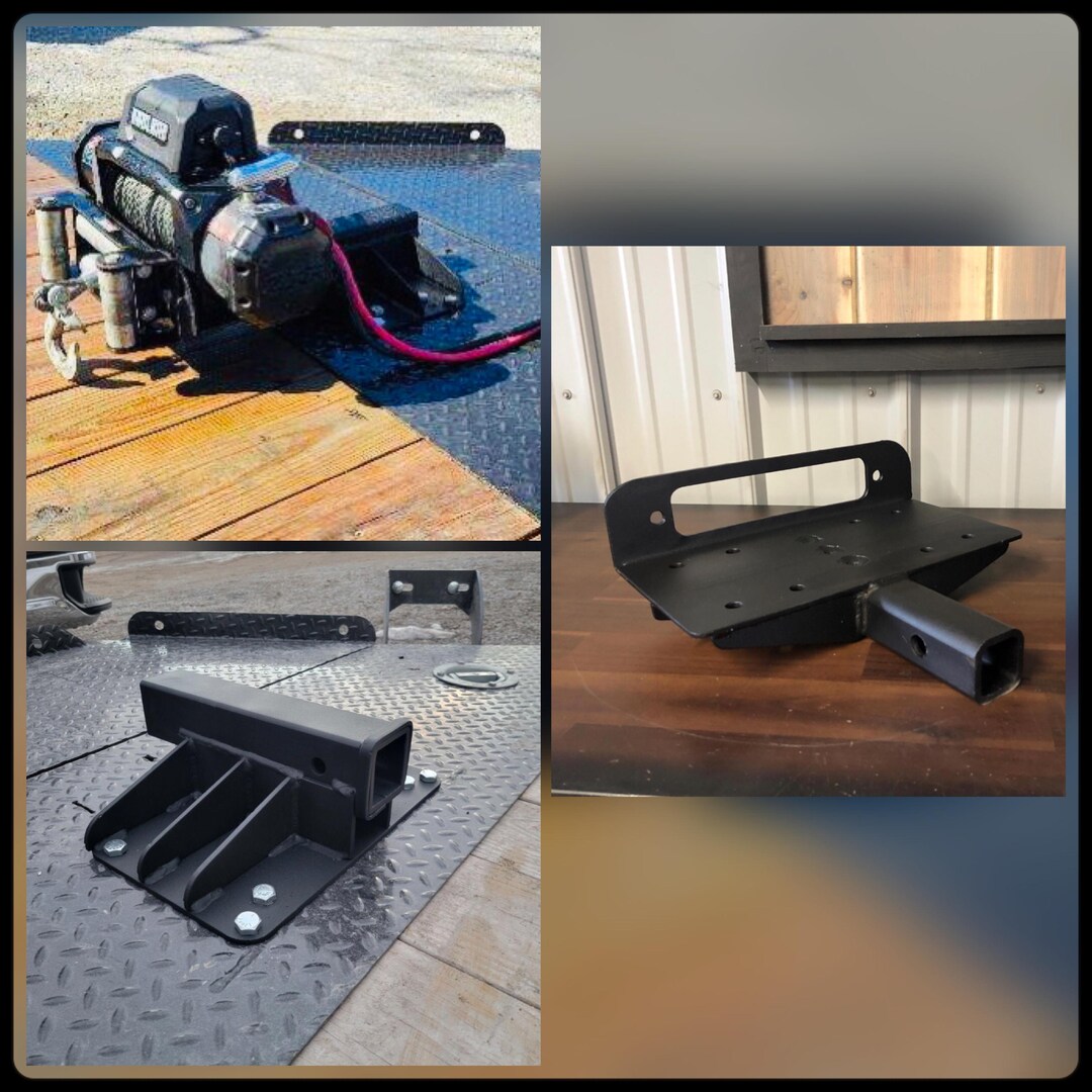 Winch Mount Receiver and Anchor Set, Trailer Accessories - Etsy