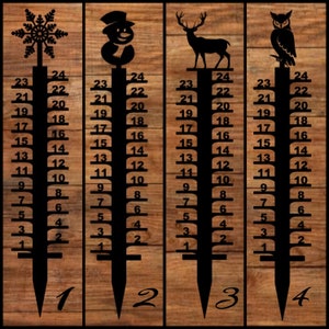 24 Snow Gauge, Metal Snow Gauge, Snow Ruler, Snowmobile, Yeti ...