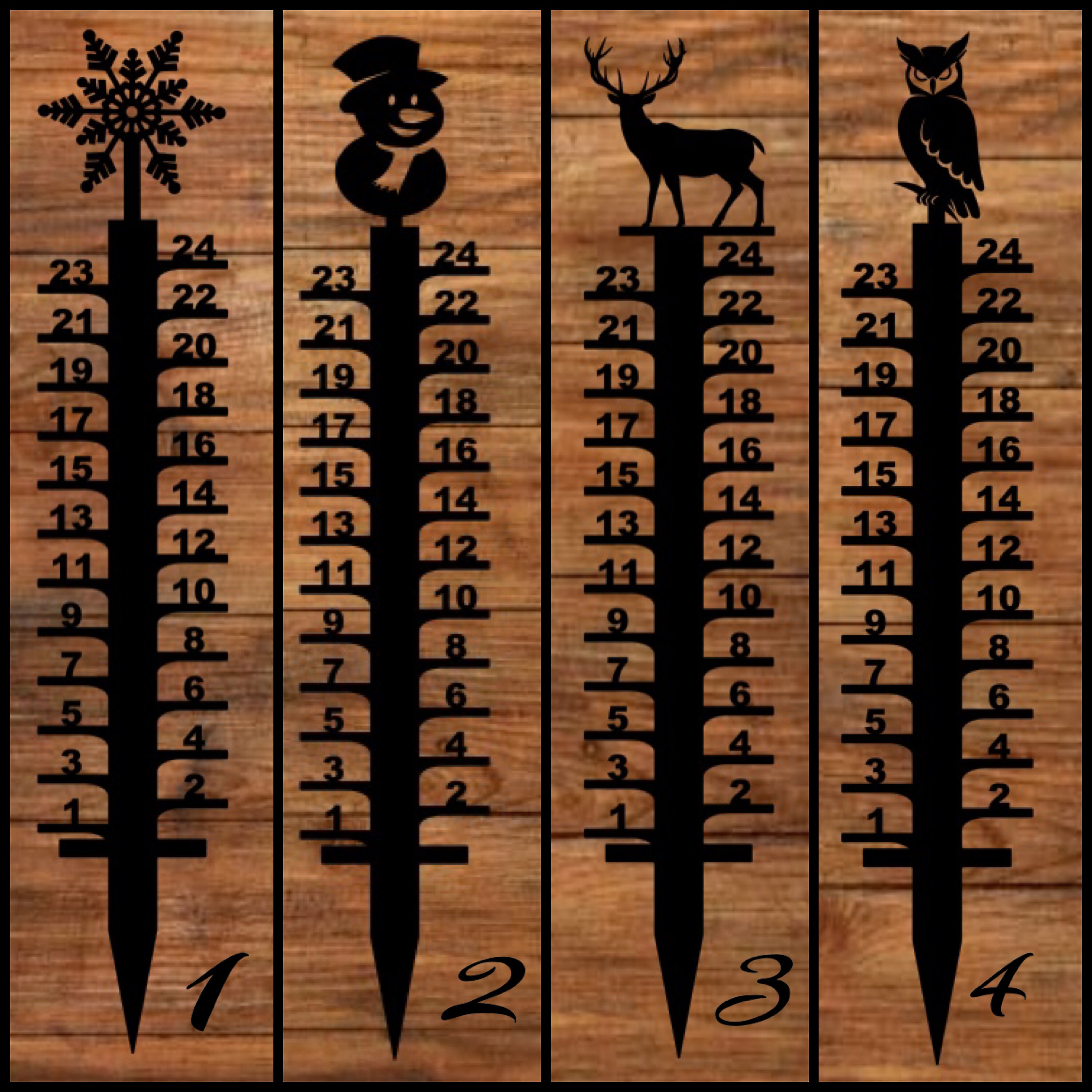 24 Snow Gauge Metal Snow Gauge Snow Ruler Snowmobile - Etsy