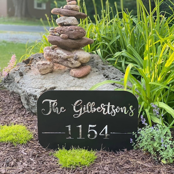 Address Sign for Yard - Etsy