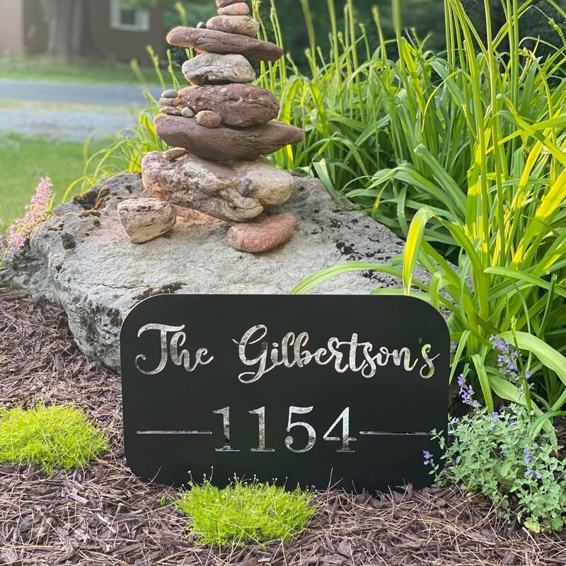 Address Sign for Yard - Etsy