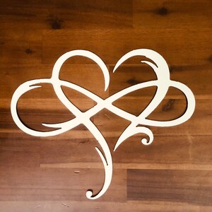 Metal Infinity Heart Sign, Metal Infinity Symbol, Heart Wall Decor ...