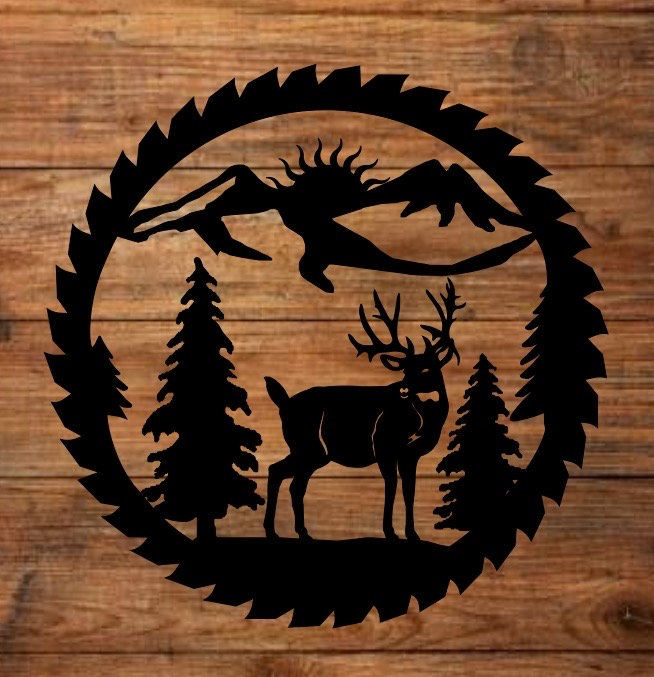 Buck Saw Blade, Rustic Saw Blade, Saw Blade Wall Art - Etsy