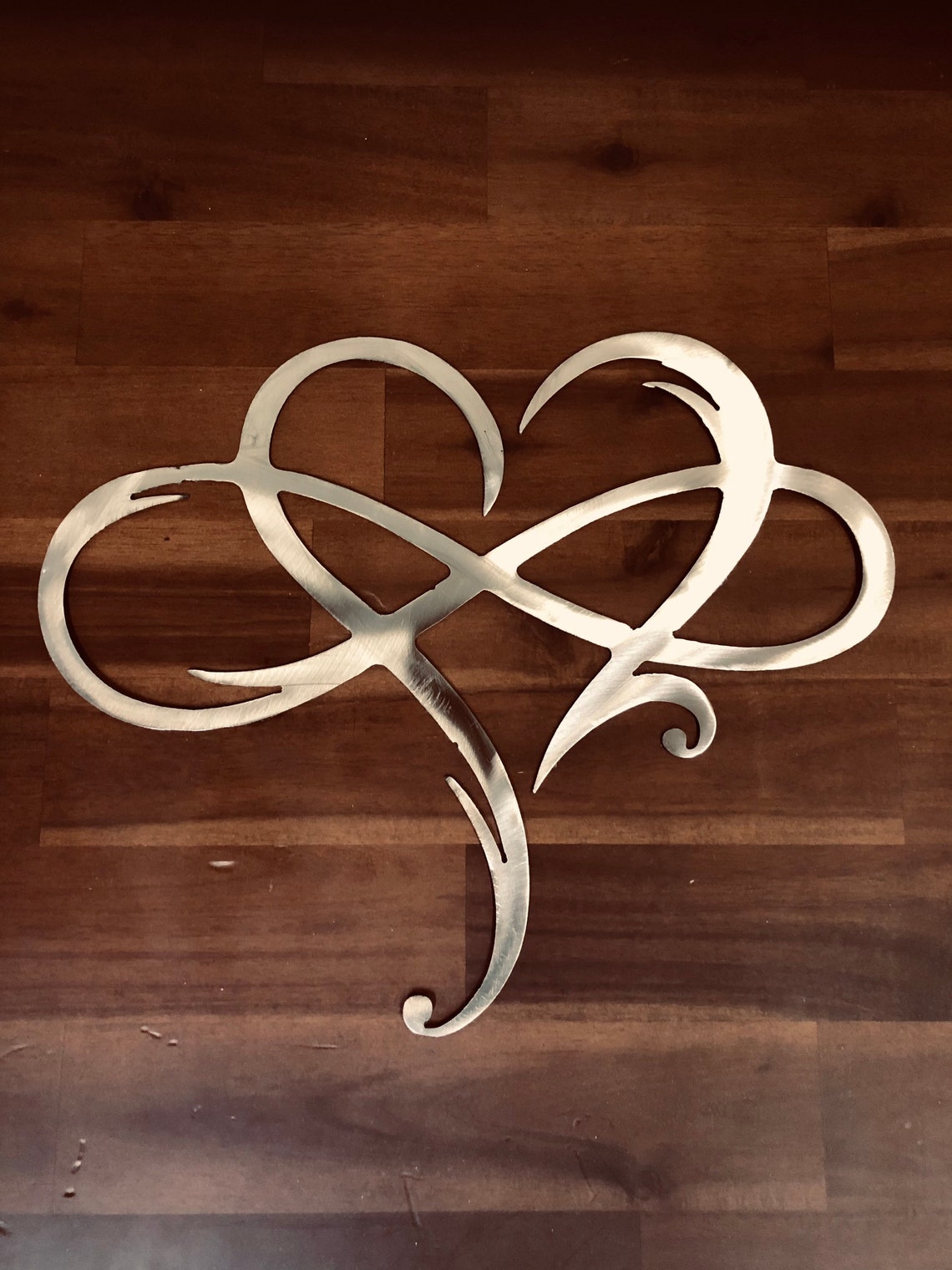 Metal Infinity Heart Sign Metal Infinity Symbol Heart Wall - Etsy