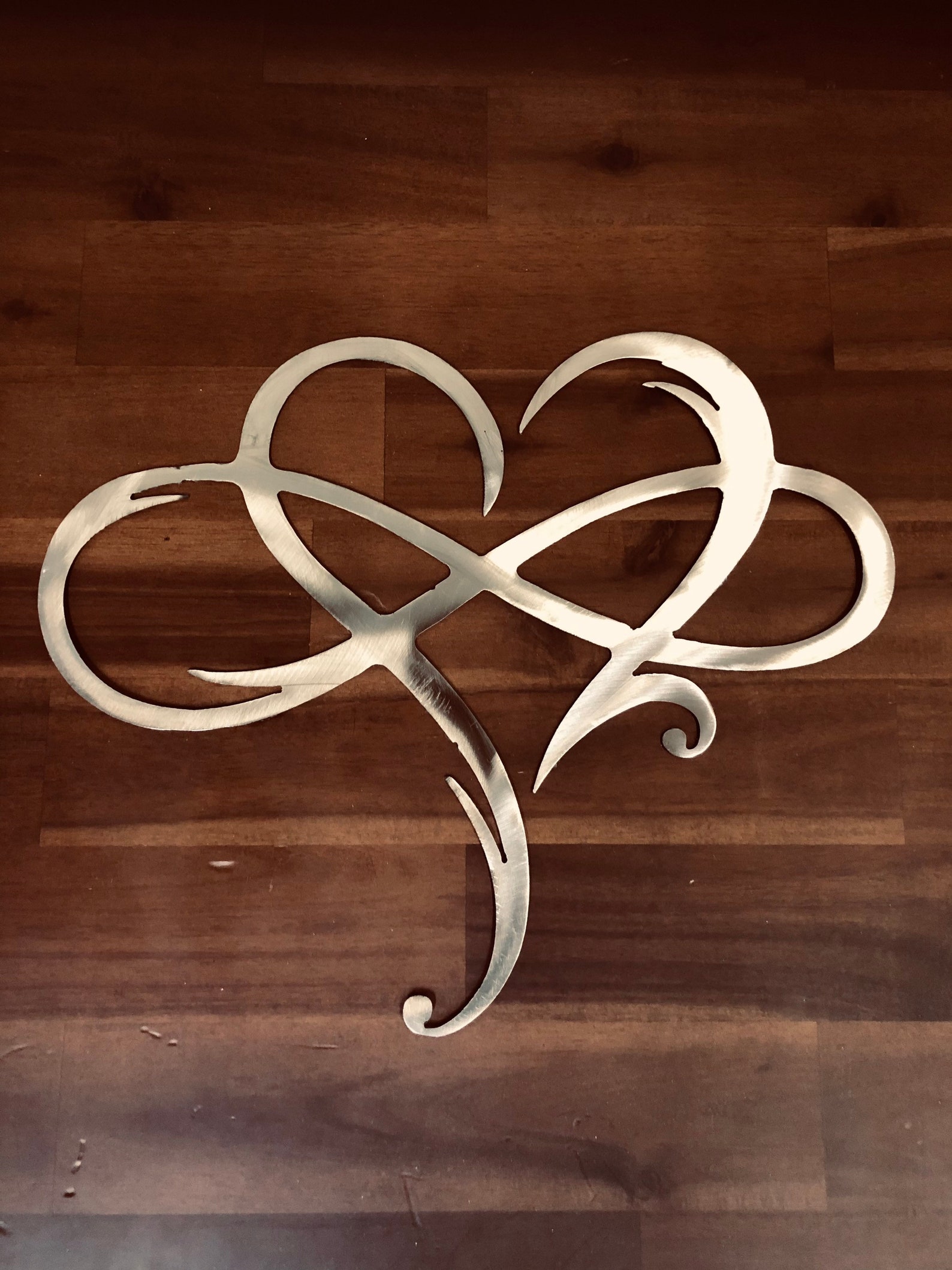 Metal Infinity Heart Sign Metal Infinity Symbol Heart Wall - Etsy