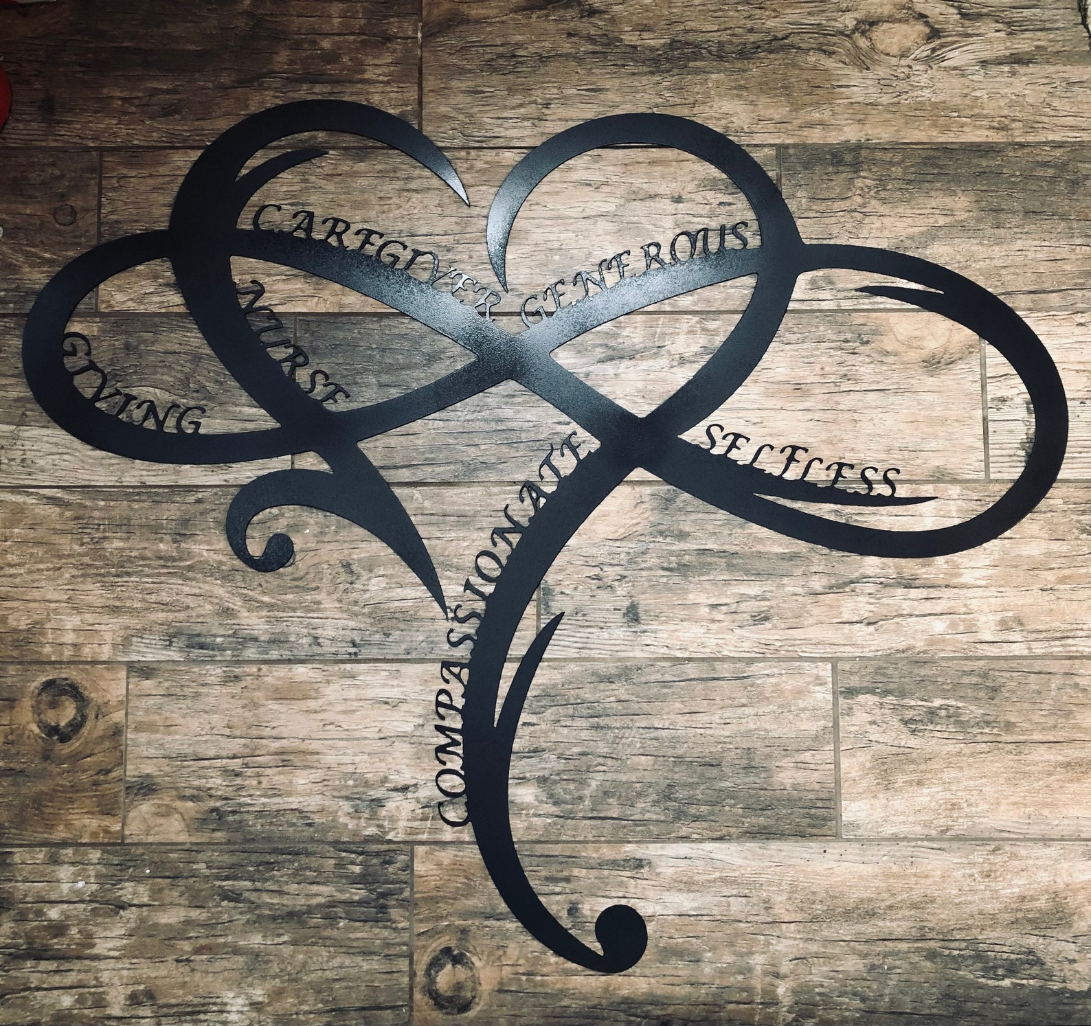 Personalized Infinity Heart - Etsy