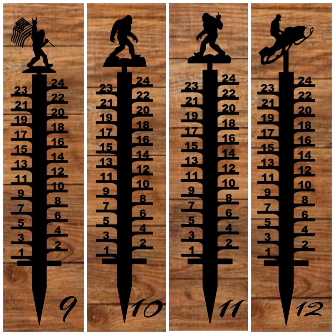 24 Snow Gauge Metal Snow Gauge Snow Ruler Snowmobile - Etsy