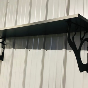 Metal Shelf Brackets, Tree Branch Brackets, Farmhouse Shelf Bracket ...