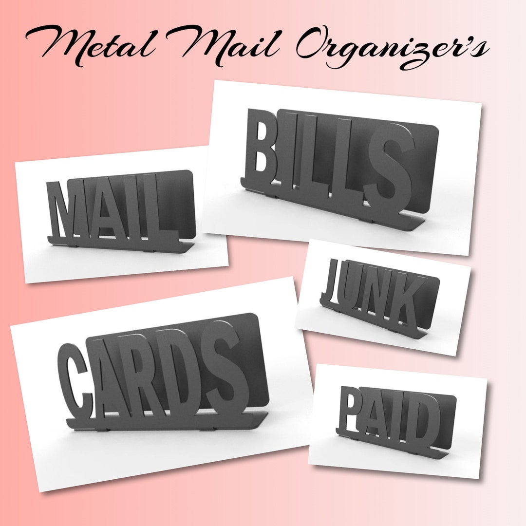 Metal Mail Organizer's, Mail Holders, Junk Mail Holder, Paid Mail ...