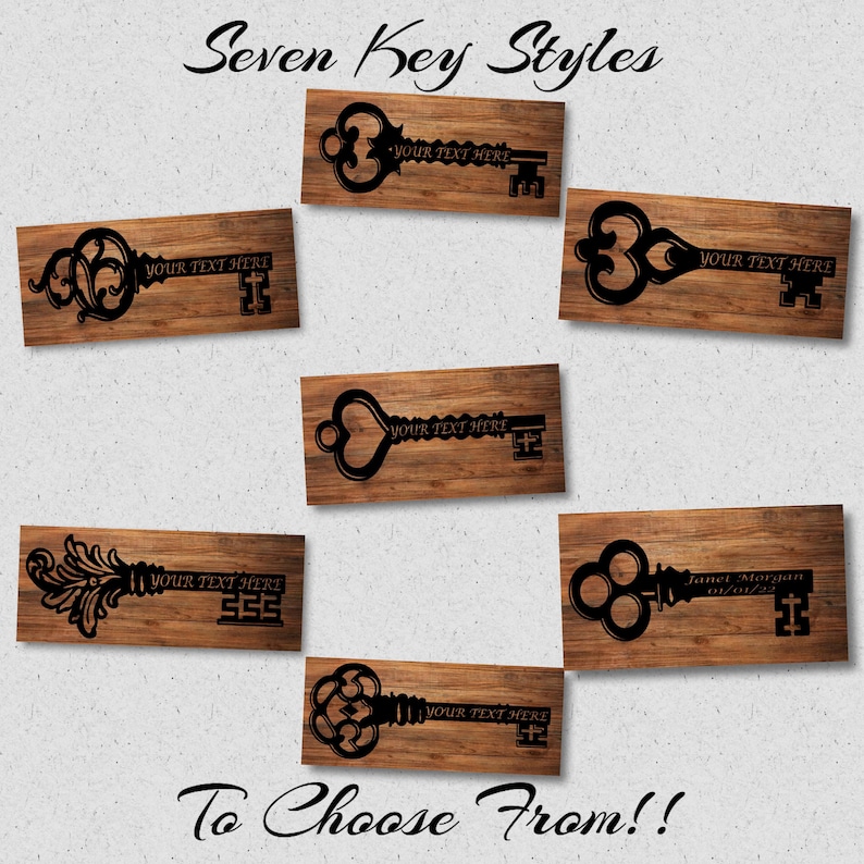 Personalized Family Name Sign, Custom Key Cutout, New Home Owners, Just ...