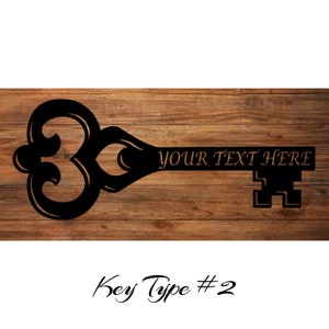 Personalized Family Name Sign, Custom Key Cutout, New Home Owners, Just ...