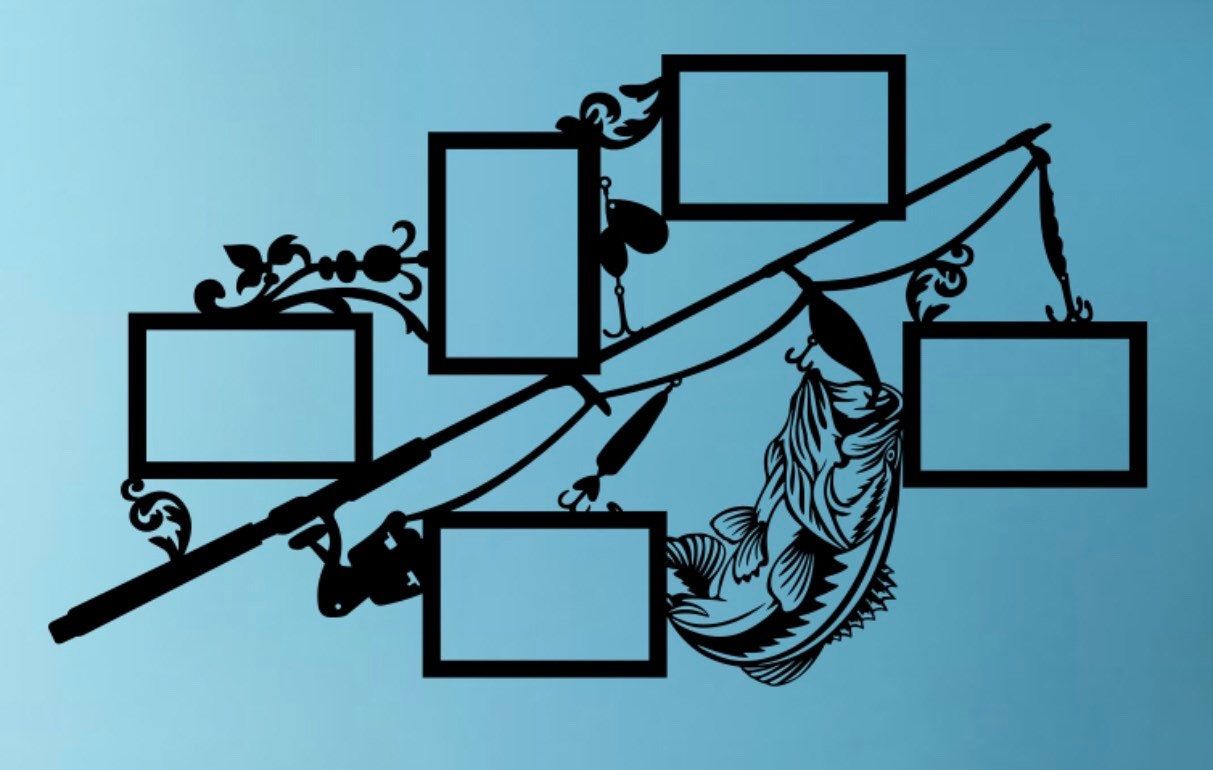 Fishing Picture Frame Collage Frame Memory Frame Picture - Etsy