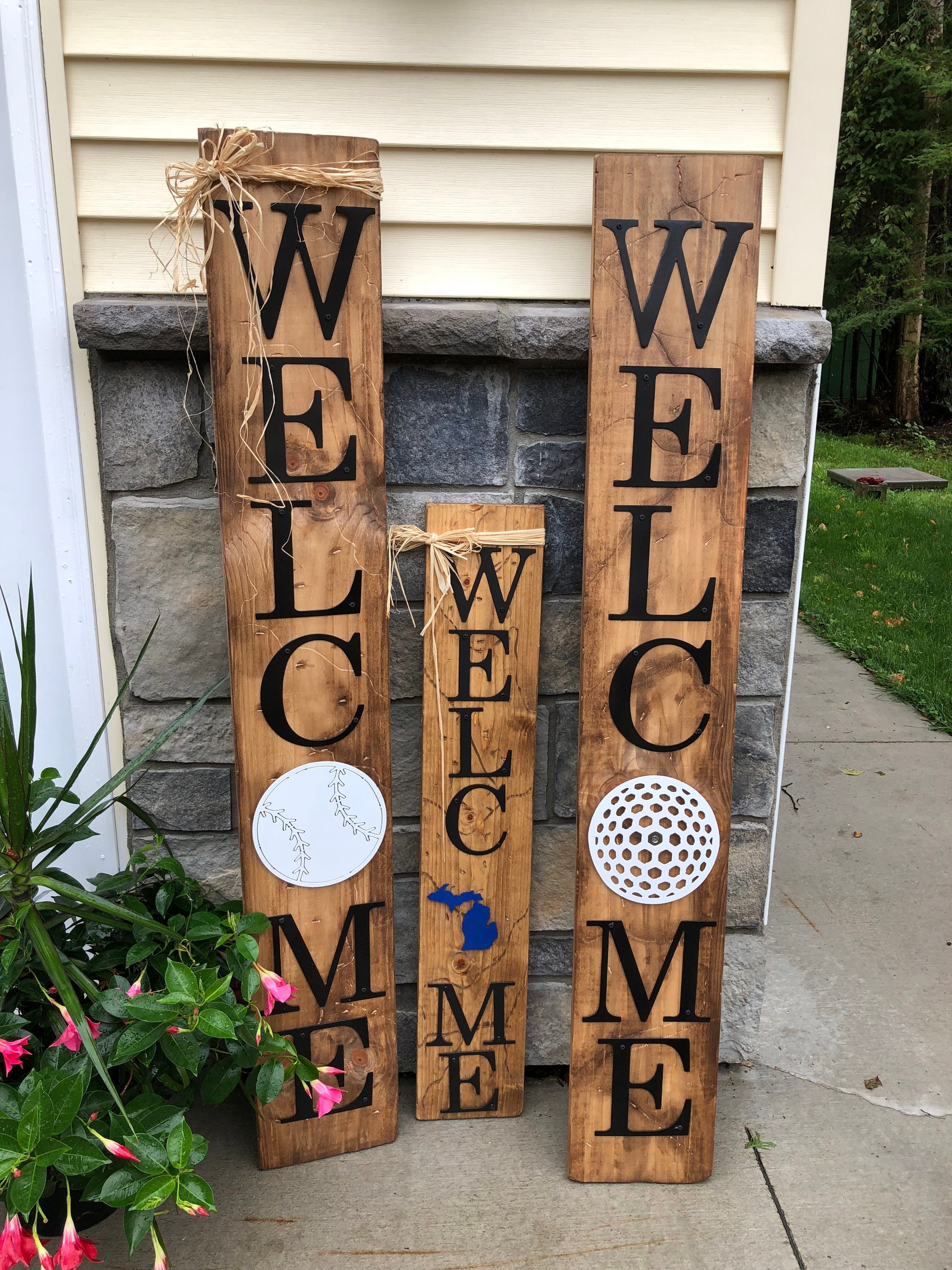 Interchangeable Porch Sign Leaning Sign Porch Decor Welcome | Etsy