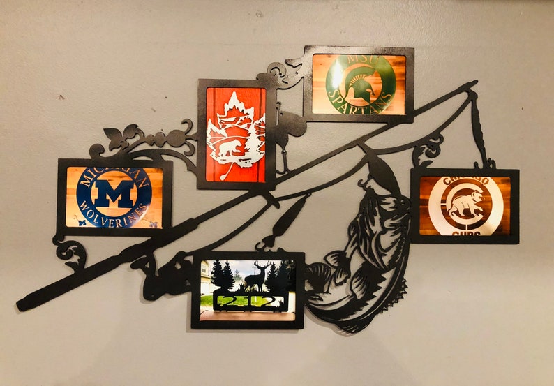 Fishing Picture Frame Collage Frame Memory Frame Picture - Etsy