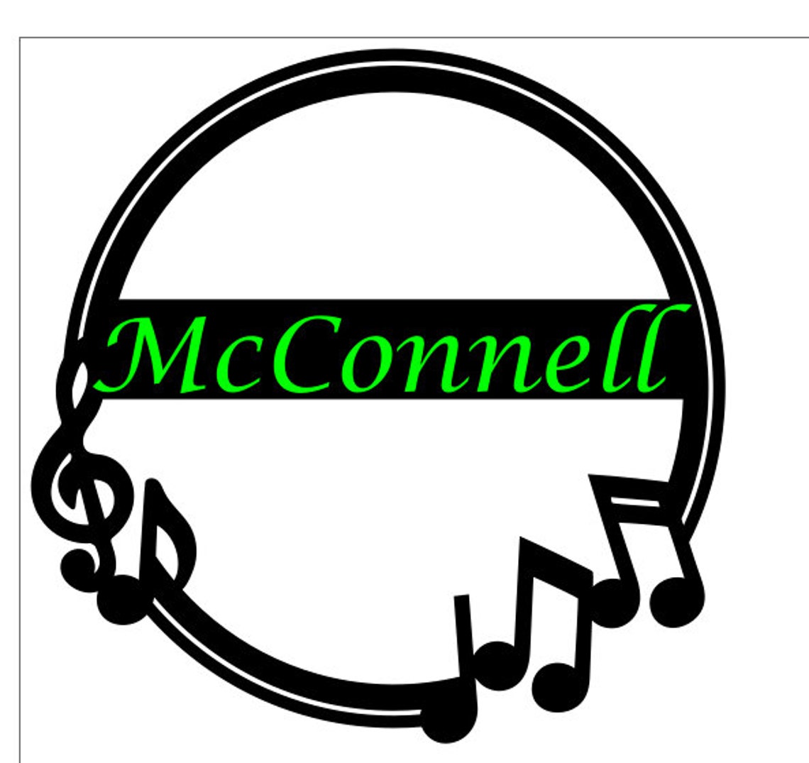 Musical Note Monogram, Personalized Music Notes Metal Sign, Music ...