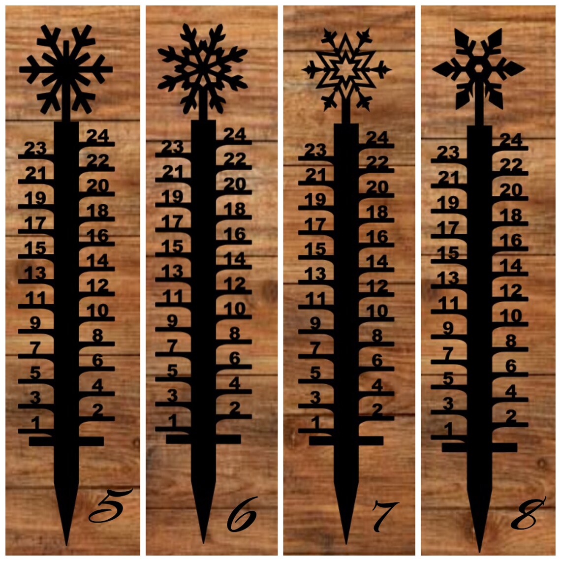 24 Snow Gauge Metal Snow Gauge Snow Ruler Snowmobile - Etsy