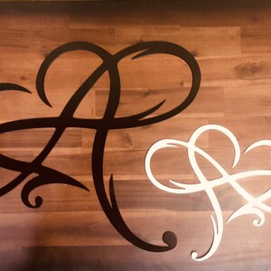 Metal Infinity Heart Sign, Metal Infinity Symbol, Heart Wall Decor ...