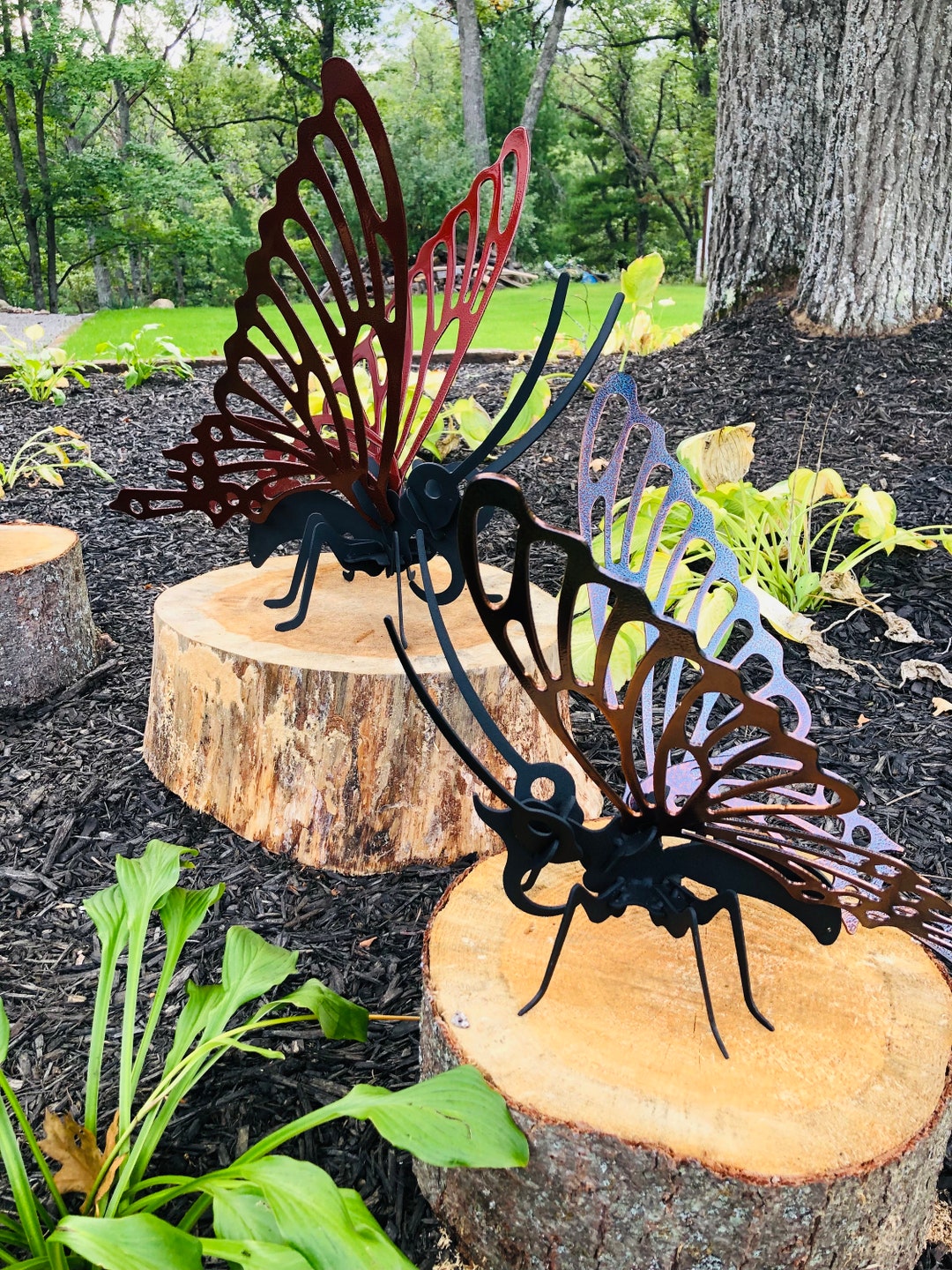 Large 3D Metal Butterfly, Metal Sculpture, Metal Butterfly, Yard Decor ...
