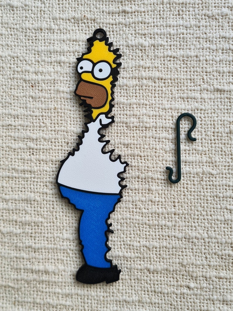 Homer Simpson Hanging Christmas Tree Decoration the Simpsons - Etsy