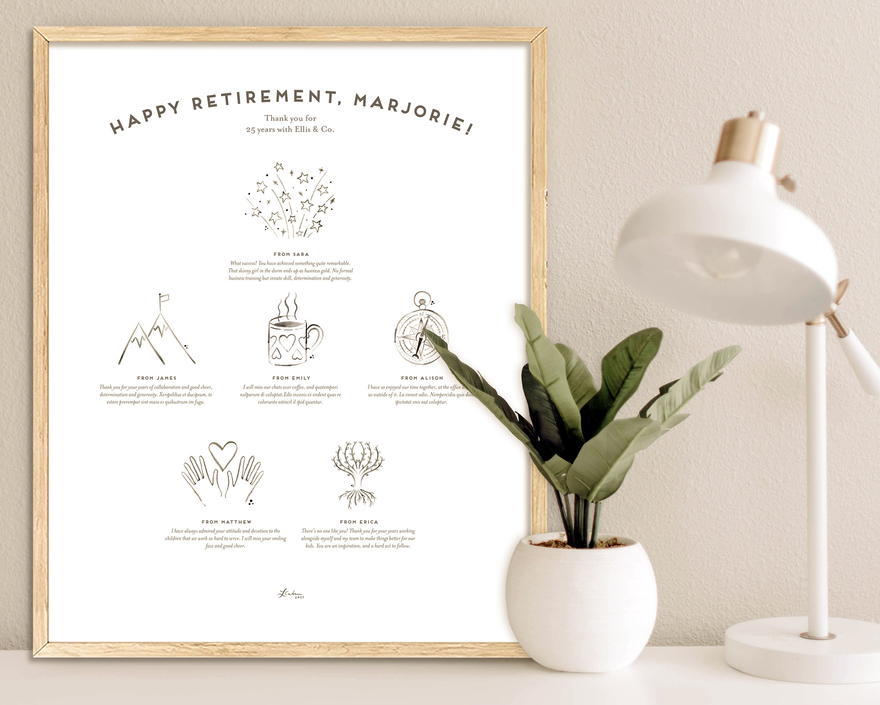 Happy Retirement Personalized Retirement Gift - Personalized Employee ...