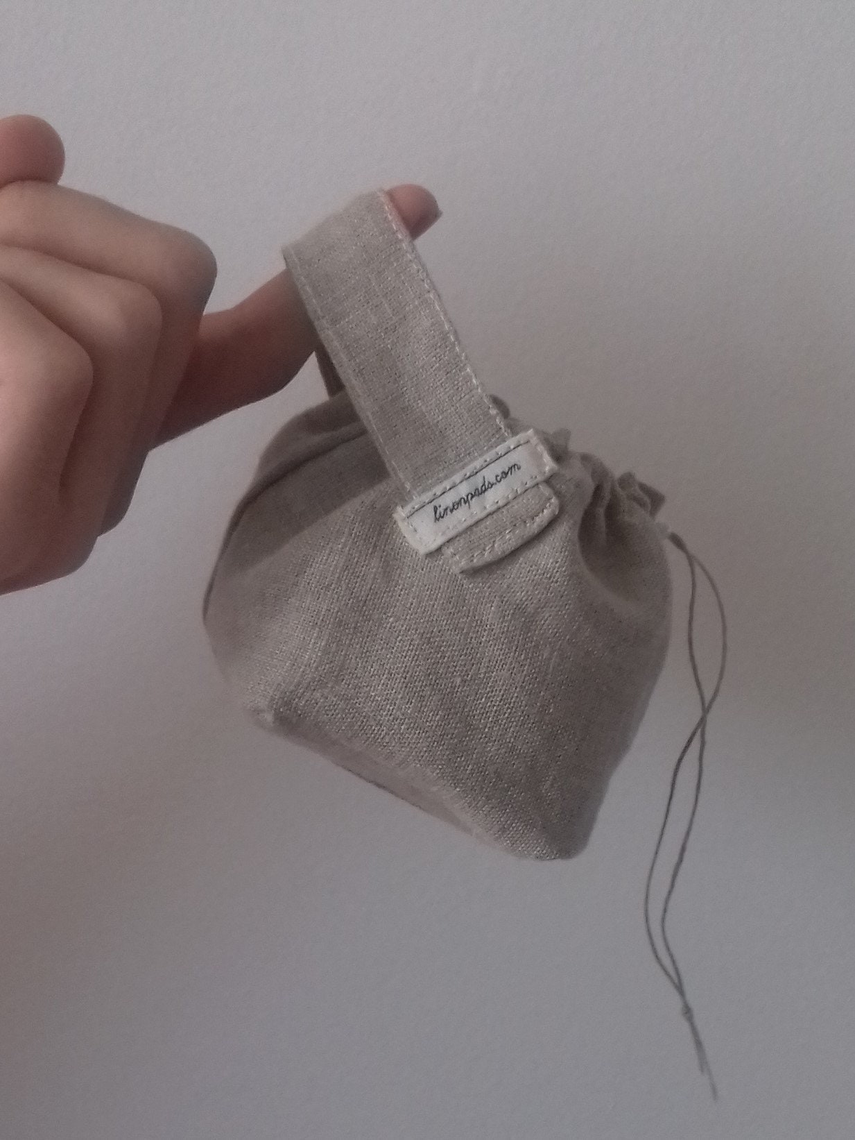 100% PURE LINEN (flax) Face Pads Set of 10 in Pouch* Face Cloth* Makeup ...