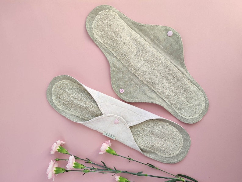 Premium LINEN Cloth Pad / Period Pad / Menstrual Pad / Sanitary Pad - Etsy